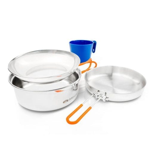 GSI Outdoors Glacier Stainless 1 Person Mess Kit | Campcraft