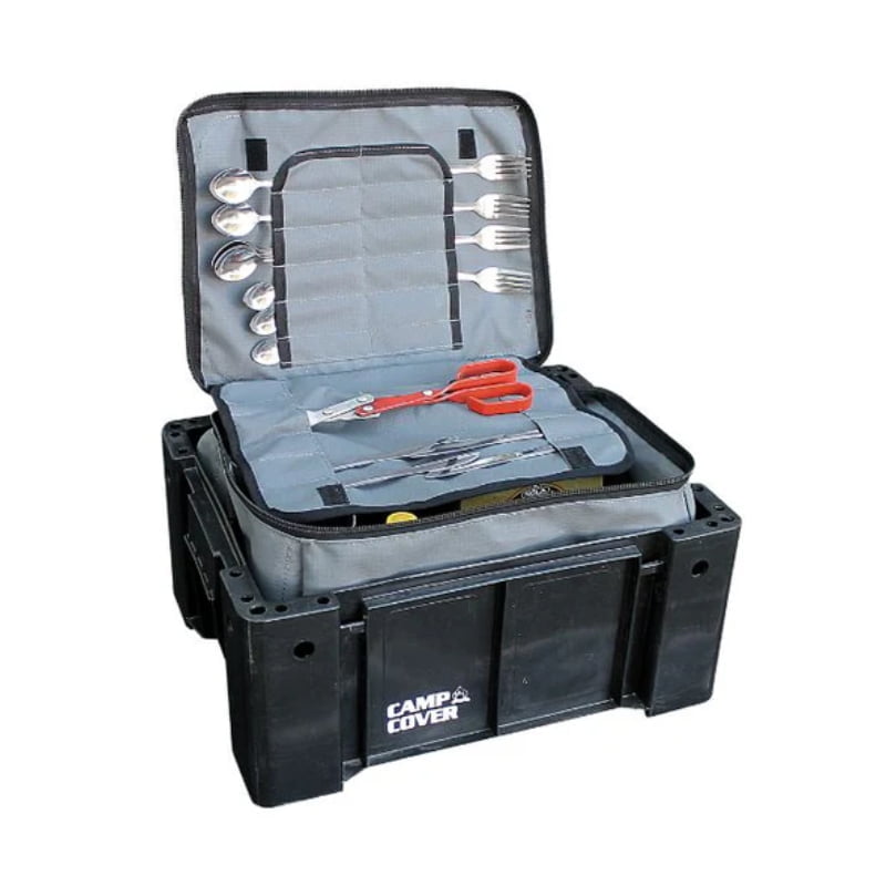 Camp Cover Kitchen Organizer Deluxe - Charcoal | Campcraft
