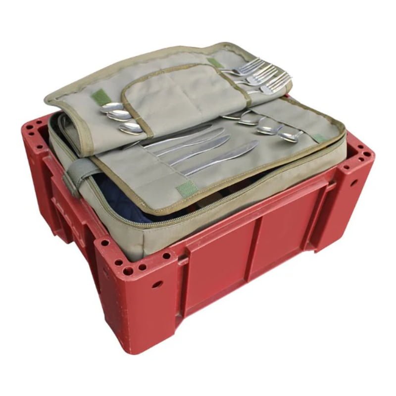 Camp Cover Kitchen Organizer Deluxe - Khaki | Campcraft