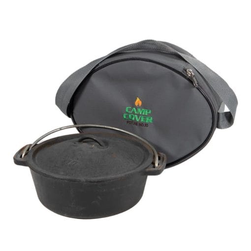 Camp Cover Potjie Cover Flat - No. 10 Charcoal | Campcraft