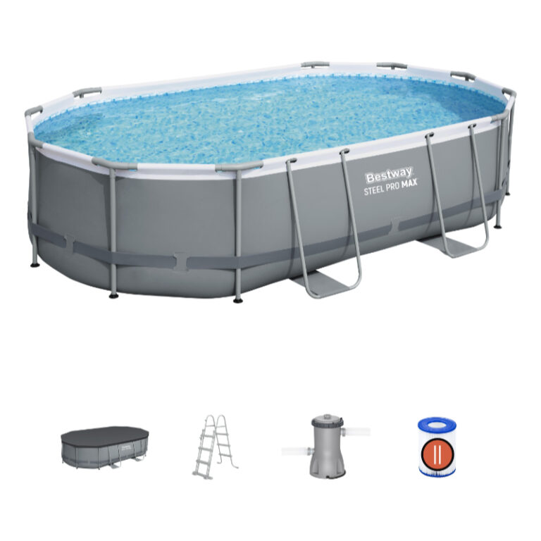 Bestway Steel Pro Max Oval Frame Pool Set - 4.88m | Campcraft